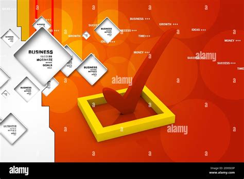 D Multi Use Check Box With Check Stock Photo Alamy