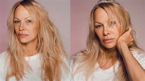 Pamela Andersons No Makeup Look Started At Wwd Photo Shoot