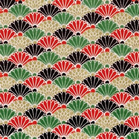 菊青海波kiku Seigaiha Japanese Patterns Chrysanthemum Pattern