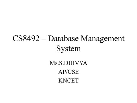 Unit 1 Dbms Pdf