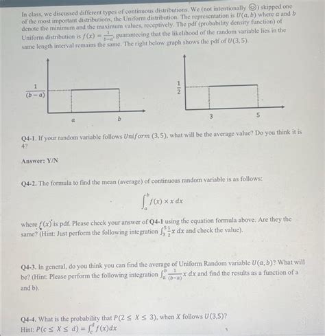 Solved In Class We Discussed Different Types Of Continuous