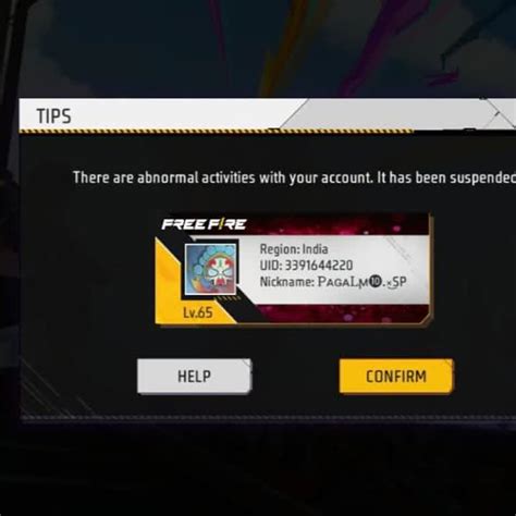 Free Fire Max Garena Free Fire Suspended My Ff Max Account Even Though
