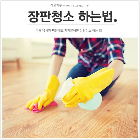 거실 나무 바닥 청소