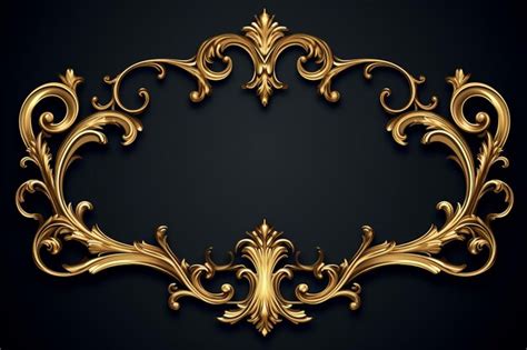 Elegant Gradient Curve Frame Template Premium Ai Generated Image