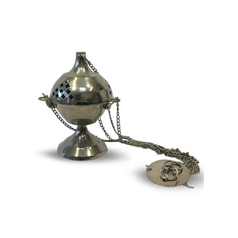 Nickel Hanging Incense Burner 20cm
