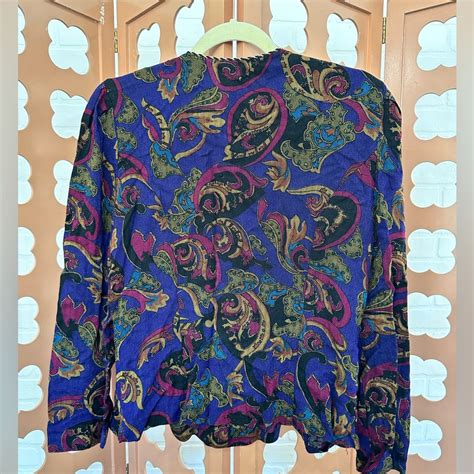 1980s Vintage Jessica Howard Paisley Jacket Gem