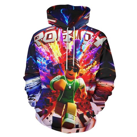 Game Roblox Hoodie 3d Printed Game Hoodie Casual Roblox Hooded Long