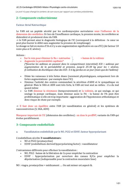 Physiologie Cardio Circulatoire Warning Tt Undefined Function 22