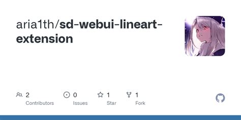 GitHub Aria Th Sd Webui Lineart Extension