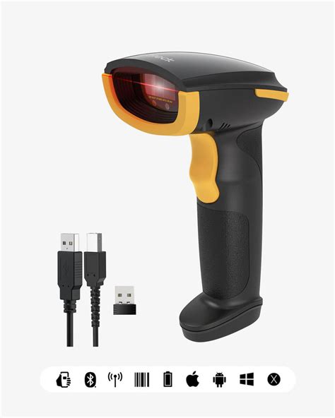 Bcst 24 1d Ccd Wireless Barcode Scanner 2600mah Battery Inateck Office