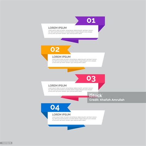 4 단계 옵션과 현대 비즈니스 인포 그래픽 템플릿 프리젠 테이션 워크플로 레이아웃 다이어그램 웹 사이트 광고 마케팅 기업