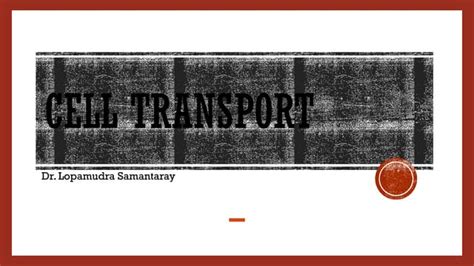 Cell Transport And Protein Sorting Csir Net Pyqspptx