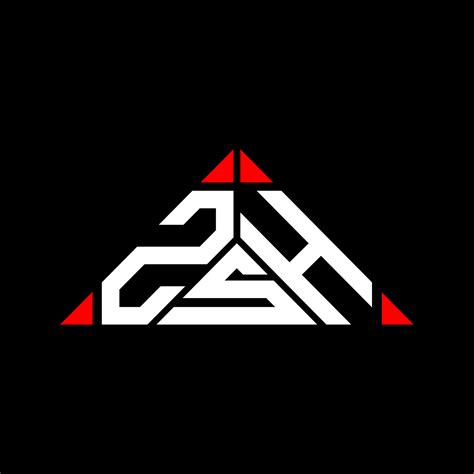 Zsh Letter Logo Creative Design With Vector Graphic Zsh Simple And