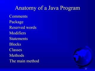Core java-introduction | PPT | Programming Languages | Computing