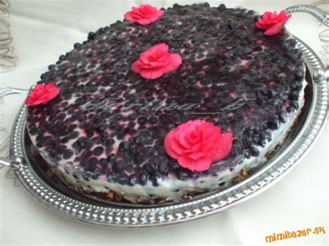 Nepečená čučoriedková Torta Mimibazarsk