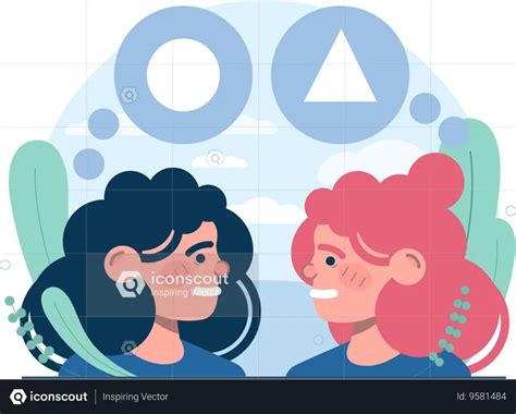 Girl Having Misunderstanding Illustration Free Download Network