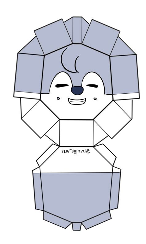 Wolfchan papercraft | Paper doll template, Paper art craft, Kpop diy