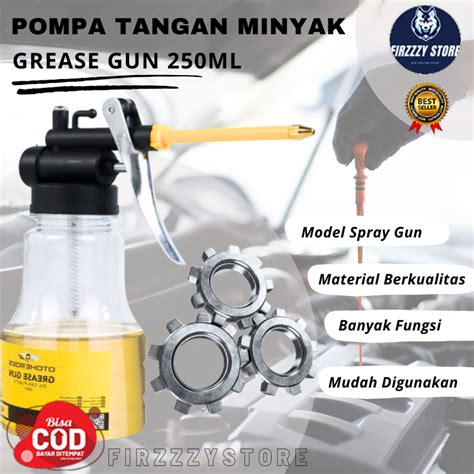 Jual Pompa Tangan Minyak Gemuk Grease Gun 250ml Kuning Shopee Indonesia