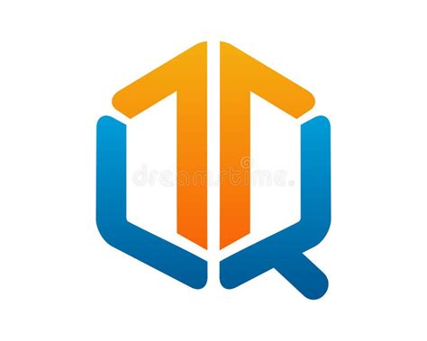 QT Letter Hexagon Logo Template Stock Vector Illustration Of Initial