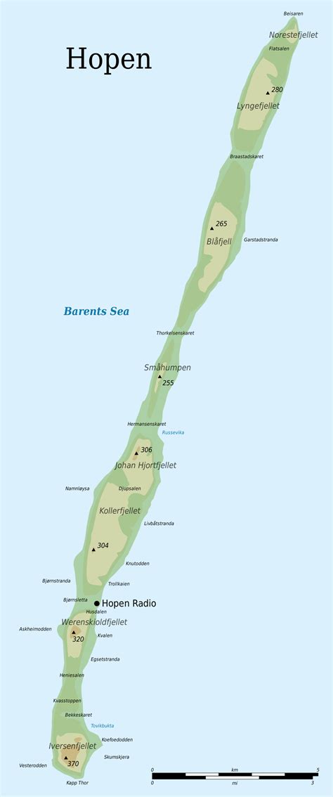 Filecarte Hopen Svalbard Norvègepng Wikimini Stock