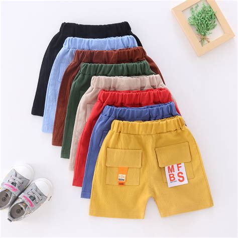 Lanbao กางเกงเด็ก กางเกงขาสั้นเด็ก กางเกงขายาวเด็กชาย กางเกงเด็กอนุบาล