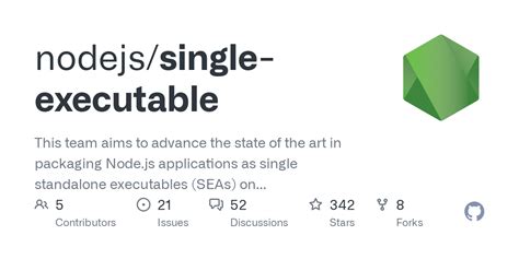 Github Nodejssingle Executable This Team Aims To Advance The State Of The Art In Packaging