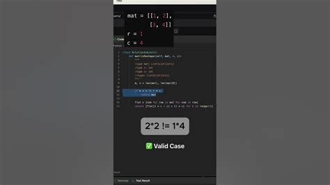 Leetcode 566 Reshape The Matrix Youtube