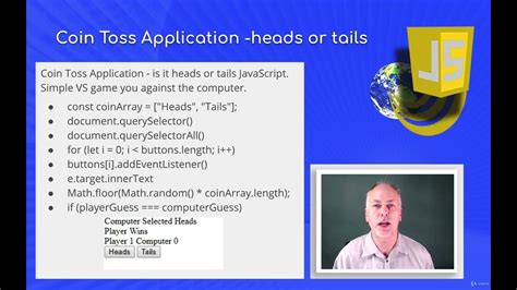 55 modern javascript 08 001 coin toss application section introduction
