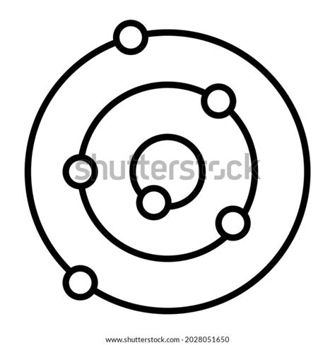 백그라운드에서 격리된 Solar System Vector Outline 스톡 벡터로열티 프리 2028051650