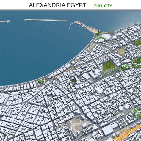 Alexandria City Egypt Model Turbosquid 2084602