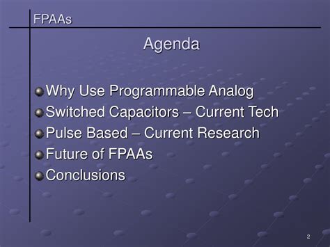 Ppt Field Programmable Analog Arrays Fpaas Powerpoint Presentation