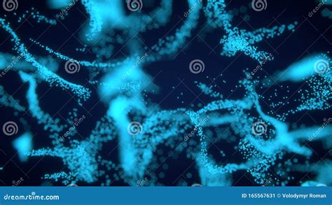 Circuit Board Technology Tree Pattern Concept Render Background Blue And Yellow Abstract Scifi