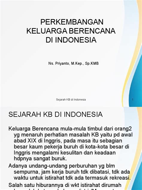 Sejarah Kb Di Indonesia Pdf Pdf