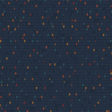 Binary Computer Code Random Signs Royalty Free Vector Image