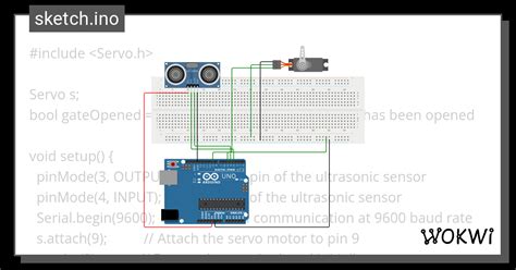 Ultra Sonic Sensor With Led Wokwi Esp32 Stm32 Arduino Simulator