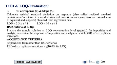 Analytical Method Validations And Detailed Method Validation Parameters Ppt