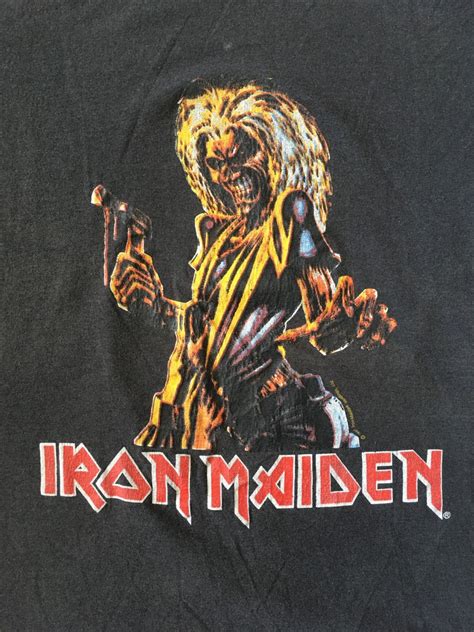 Vintage 1987 Iron Maiden Killers World Tour Double Gem
