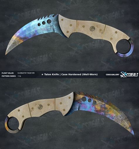 [h] Karambit Black Pearl 0 020 Talon Ch Blue Gem 116 Ww Ursus