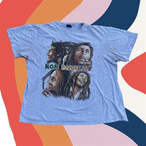 Bob Marley Rap Tee Vintage Roman Tiriam Tag Fits Depop