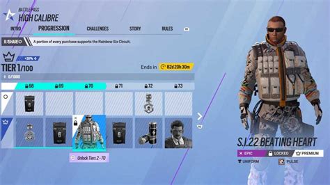 Best Battle Pass Rewards In Rainbow Six Siege Operation High Calibre