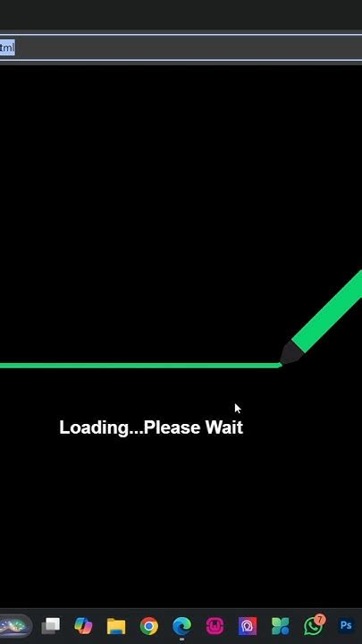 Watch This Pencil Loading Animation In Html And Css Html Css Coding Youtube