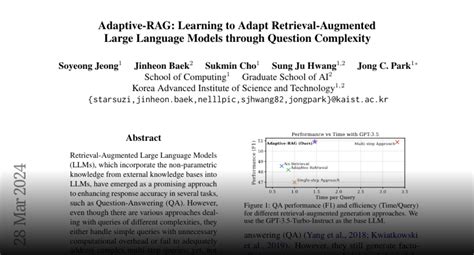 Paper Page Adaptive Rag Learning To Adapt Retrieval Augmented Large
