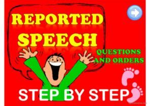 Reported Speech Reported Questions Indirect Questions