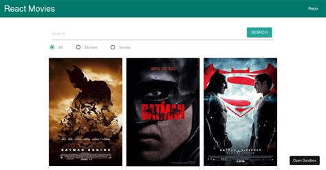 React Movies Class Components Codesandbox