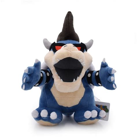 Eebon 11 Mario Bros Dark Blue Bowser King Koopa Plush Toy Jumbo Size