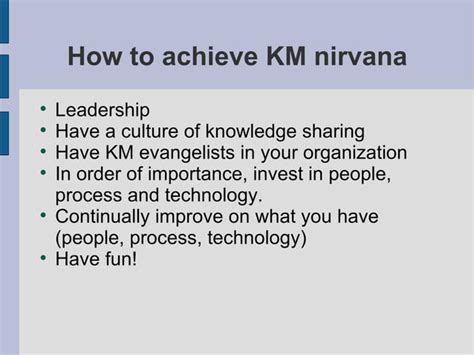 Why Knowledge Management Ppt