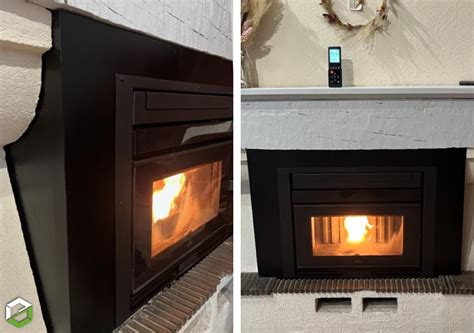 Installation d un insert à granulés EDILKAMIN RGE QUALIBOIS