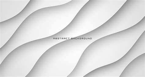 3d 흰색 기하학적 추상 배경은 파도 효과 장식으로 밝은 공간에 레이어를 겹칩니다 배너 전단지 카드 브로셔 표지 또는 랜딩 페이지에 대한 그래픽 디자인 요소 컷아웃 스타일