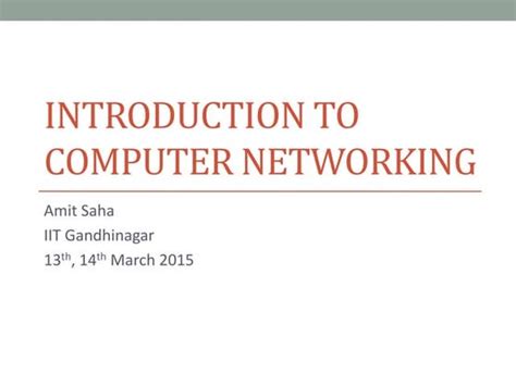 Computer Network Ppt