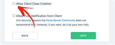 parse server security